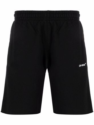 Off-white short de jogging Caravaggio Diag - Noir