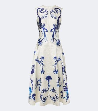 Erdem Midikleid aus Twill