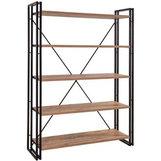 Hanah Home Cotecosy - Etag&egrave;re en agglom&eacute;r&eacute; et m&eacute;tal Cosmo Fix