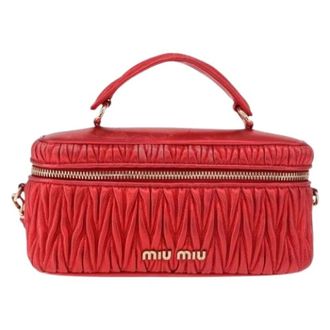 Miu Miu Sac &agrave; main Pre-owned - Femme - Pre-owned - Rouge - Taille: ONE Size