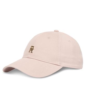Tommy Hilfiger Cap Tommy Hilfiger Th Elevated Chic Cap AW0AW17631 Rosa