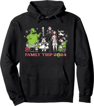 Disney The Nightmare Before Christmas Snow Family Trip 2024 Pullover Hoodie