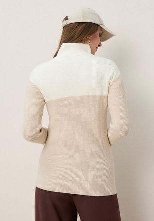 Tamaris Strickpullover mit Troyerkragen in figurumspielender Passform aus weicher Viskosemischung