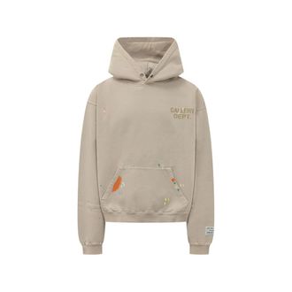 Gallery Dept. Paint-splatter Logo-print Hoodie