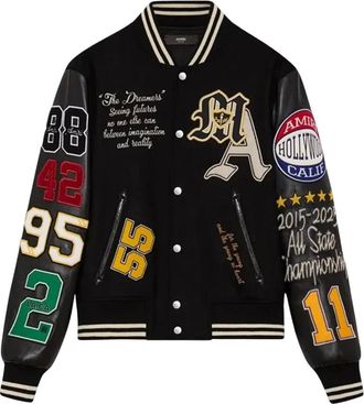 Amiri Homme, Vestes, Multicolore, Taille: L Varsity Patch Jacket