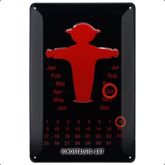 Nostalgic Art Retro Blechschild, 20 x 30 cm, Ampelmann rot - Souvenir & Geschenk-Idee, Original Lizenzprodukt (OLP), aus Metall, Vintage Design, Blechschilder Spr&uuml;c