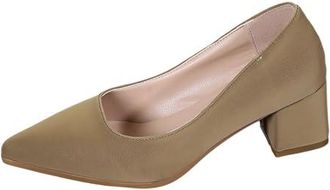 Generic Chaussures &eacute;l&eacute;gantes &agrave; talons hauts pour femme avec talon &eacute;pais et pointe pointue. Confortables et &eacute;l&eacute;gantes pour toutes les occasions. Chaussures de 