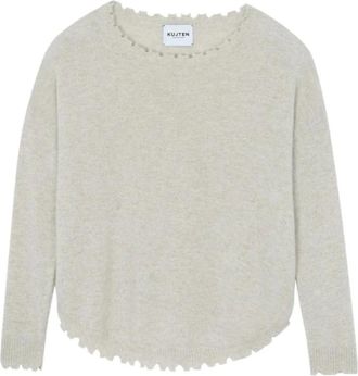 Kujten Kujten, Femme, Pulls, Beige, Taille: 40 FR Tricots &agrave; col rond