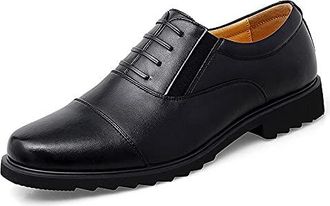 Generic Chaussures habill&eacute;es for Hommes, &agrave; Lacets, Bout Rond, en Cuir, Talon Bloc, Semelle en Caoutchouc antid&eacute;rapante.(39 EU)