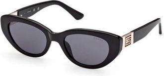 Guess Femme, Accessoires, Noir, Taille: 51 MM Oval Lunettes de soleil