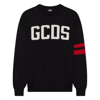 GCDS Logo Regular Pullover - - Knitwear - Herren - Schwarzk - M