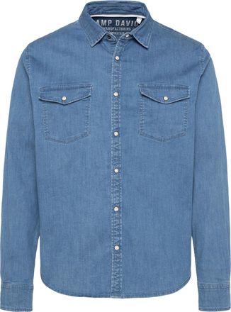 Camp David Herren Jeanshemd mit Druckkn&ouml;pfen Light Blue Vintage XXXL
