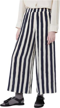 Max Mara Femme, Pantalons, Bleu, Taille: 46 FR Wkdnirvana Wide Pantalons