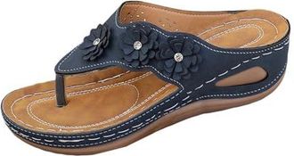 Generic Sandales compens&eacute;es &agrave; bout ouvert pour femme - &Eacute;l&eacute;gantes - Couleur unie - L&eacute;g&egrave;res et confortables - Respirantes - Classiques - Pour l&eacute;t&eacute; et la plage, 