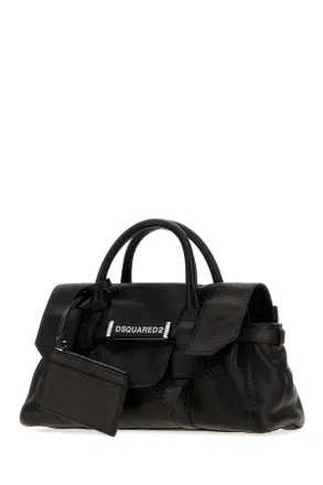 Dsquared2 Womens Black Leather Handbag Borse A Mano Bag