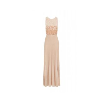 Elisabetta Franchi Roter Teppich T&uuml;ll Lurex Abendkleid - - Dresses - Damen - Braun - 2XL