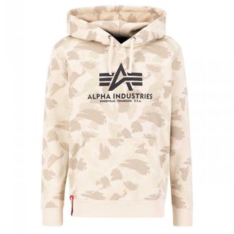 Alpha Industries Herren Basic Hoody Kapuzensweat Kapuzenpullover, Sand Camo, S