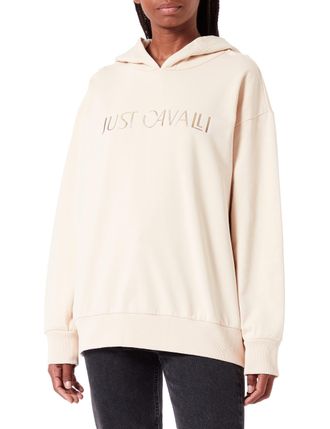 Just Cavalli Damen Sweatshirt, 108 Ivory, XXS