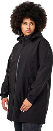 Zizzi Damen Große Größen Jacke Softshell Kapuze Gr Gr XXXL Black