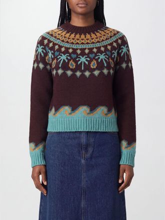 Alanui Pull &agrave; col rond en pure laine vierge avec motif jacquard abstrait