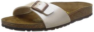 Birkenstock Classic Madrid Birko-Flor 940153, Pantoletten, Wei&szlig; (Graceful Pearl White 8234), 36 EU (3.5 UK)