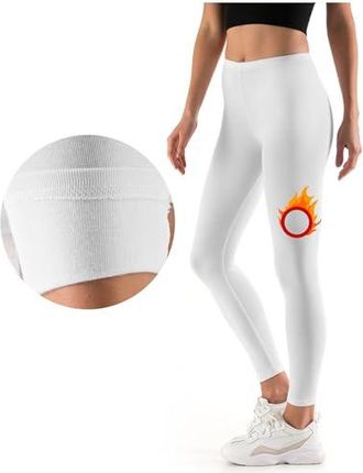 FUTURO FASHION Legging Thermique pour Femme - Doublure Polaire/très Chaud - FX2P8 - Blanc - 44