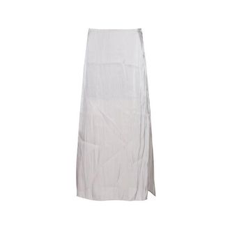 Helmut Lang Jupe longue froiss&eacute;e et satin&eacute;e &agrave; fente