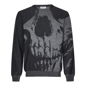 Alexander McQueen Herren, Strickwaren, Schwarzk, SGr&ouml;&szlig;e