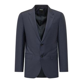 Ermenegildo Zegna Homme, Vestes, Bleu, Taille: S Wool Jacket