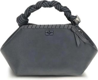 Ganni Bou Schultertasche mit verdrehtem Henkel - - Bags - Damen - Blau - ONE SIZE