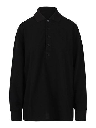 Courr&egrave;ges Poloshirt - Schwarz