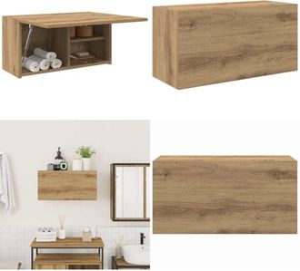 vidaXL Vidaxl - Armoire murale de bain chêne artisanal bois dingénierie