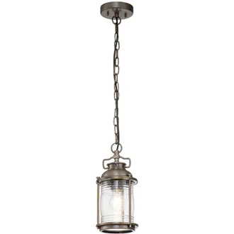 Kichler Kleine Industrial Pendelleuchte ashland bay f&uuml;r Innen & Au&szlig;en, Bronze &Oslash;15cm