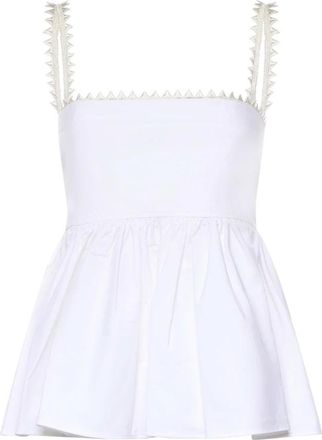 Jacquemus Femme, Tops, Blanc, Taille: 38 FR Hauts sans manches