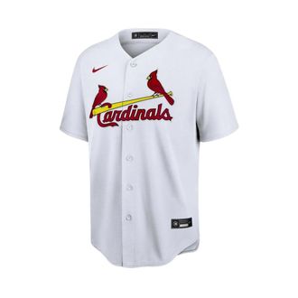 Nike Homme, Chemises, Blanc, Taille: XL Maillot de Baseball Blanc SF Cardinals