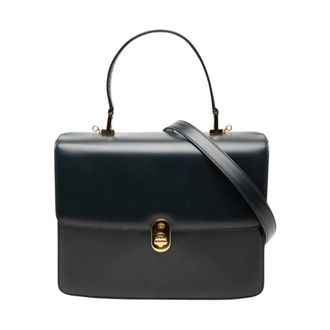 Gucci Pre-owned Strukturierte Leder Handtasche - - Pre-owned - Damen - Blau - ONE SIZE