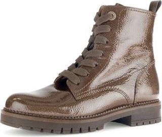 Gabor Bottines de combat pour femme, largeur supplémentaire confortable (H), Cacao 81, 40 EU Large
