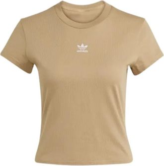 adidas Femme, Sport, Beige, Taille: 42 FR Essentials Slim T-Shirt