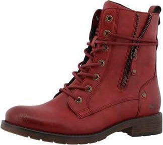 Mustang Jeans Bottines Femme 15M0052001, Pointure:40 EU, La Couleur:Rouge