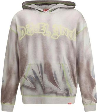 Diesel Homme, Sweatshirts et sweats &agrave; capuche, Gris, Taille: S SweaT-shirt ras du cou en coton