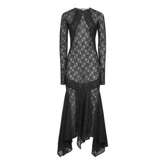 The Attico Lace Midi Dress - - Dresses - Damen - Schwarzk - M