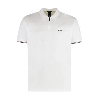 HUGO BOSS Philix Pima Poloshirt - - Tops - Herren - Wei&szlig; - XS