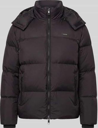 Calvin Klein Regular Fit Daunenjacke mit abnehmbarer Kapuze