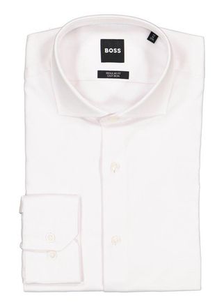 HUGO BOSS Herren Hemd wei&szlig; Baumwoll-Stretch