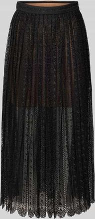 Self Portrait Midirock aus floraler Spitze