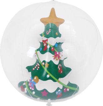 SOLUSTRE Lurrose Aufblasbare Weihnachtskugel f&uuml;r Garten Rasen und Veranda Wetterfeste PVC-weihnachtsdekoration f&uuml;r Drau&szlig;en Schnell Aufgeblasen und Platzsparend