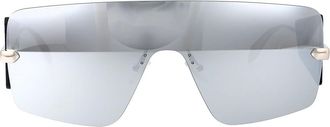 Alexander McQueen Lunettes De Soleil - Argent