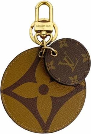 Louis Vuitton unisex, Pre-owned, Brun, Taille: ONE Size Porte-cl&eacute;s en tissu Pre-owned