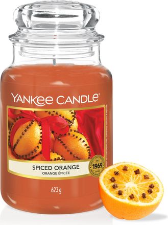 Yankee Candle Company Duftkerze im Glas (gro&szlig;) | Spiced Orange | Brenndauer bis zu 150 Stunden