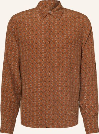 Sandro Sandro Satinhemd Comfort Fit braun